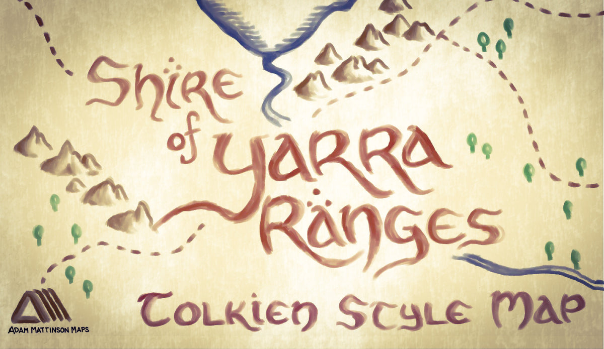 Shire of Yarra Ranges Tolkien style Maps – Admaps