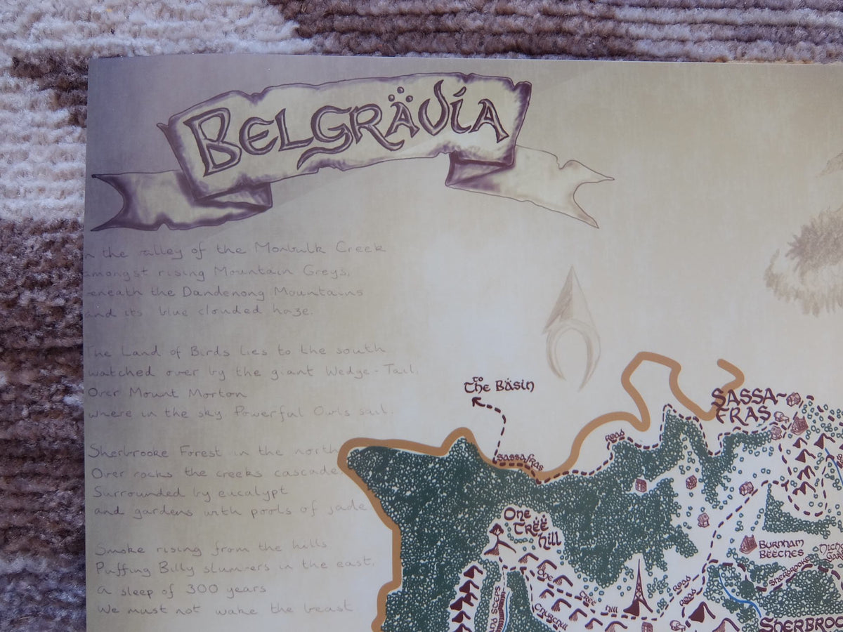 Tolkein Style Shire map: Belgravia Local (Medium - A2 size) – Admaps